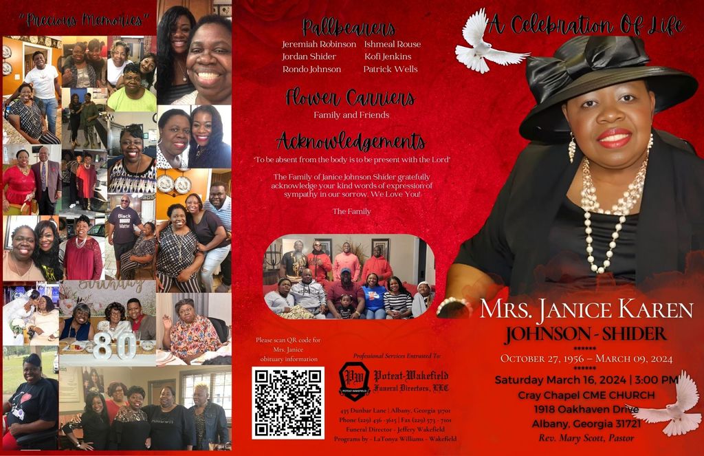 Mrs. Janice Karen Johnson Shider Obituary March 9, 2024 - Poteat ...