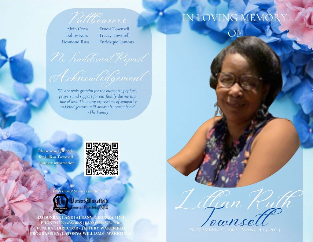 Ms. Lillian Ruth Townsell Obituary March 13, 2024 - Poteat-Wakefield ...