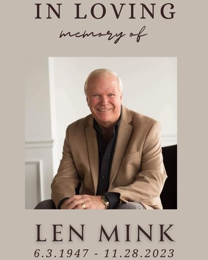 Len Mink Obituary November 28, 2023 - Seaver Brown Funeral Service