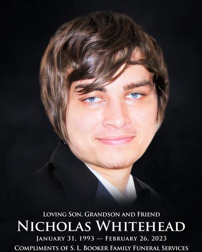 Nicholas Whitehead Obituary February 26, 2023 - S.L. Booker