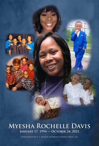Myesha Davis Obituary 2021 - S.L. Booker