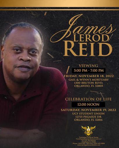 James Lerod Reid Obituary November 11, 2022 - Carnegie Funeral Home
