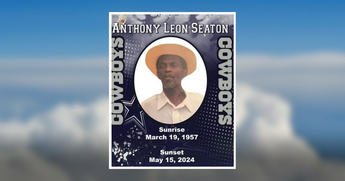 ANTHONY LEON SEATON Obituary May 15, 2024 - Golden Gate Funeral Home