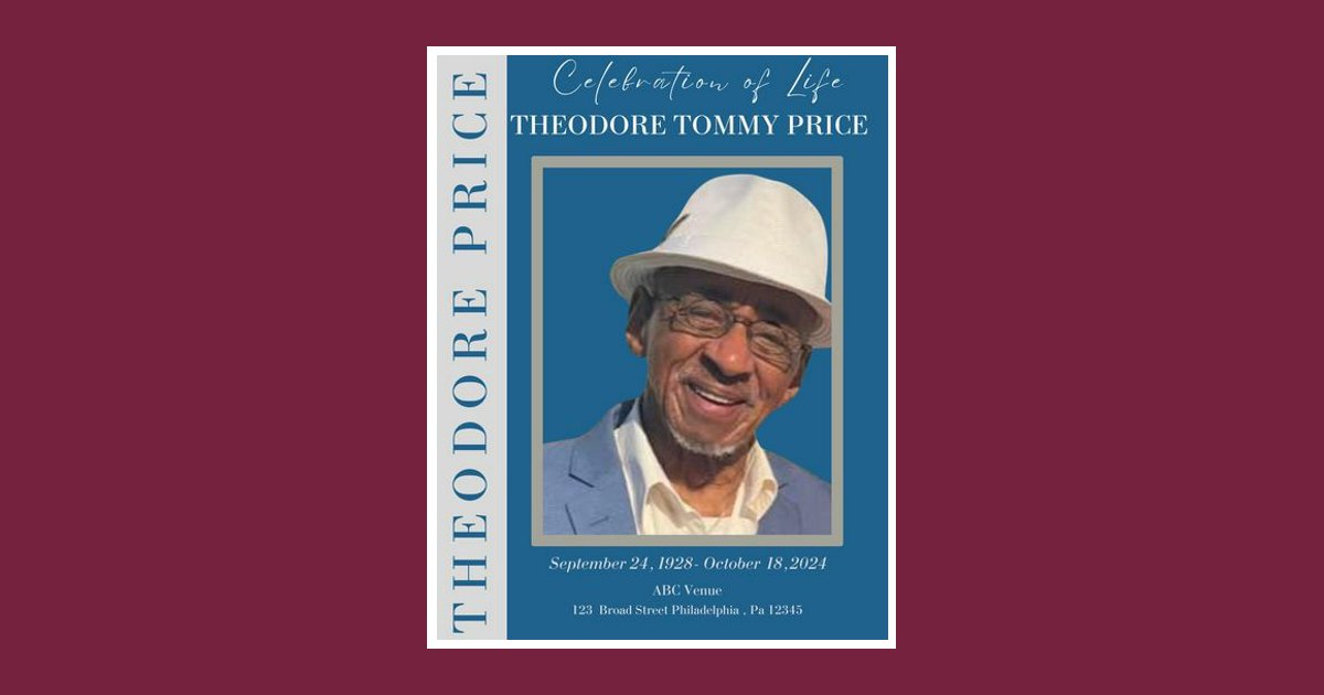 Theodore Price Obituary October 18, 2024 - G Choice Funeral Chapel, Inc