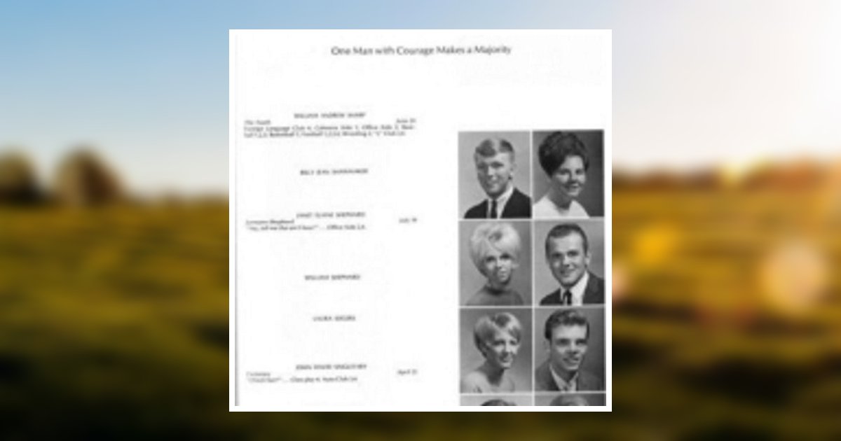 John D. Singletary Obituary August 20, 2016 - Kurtz Memorial Chapel