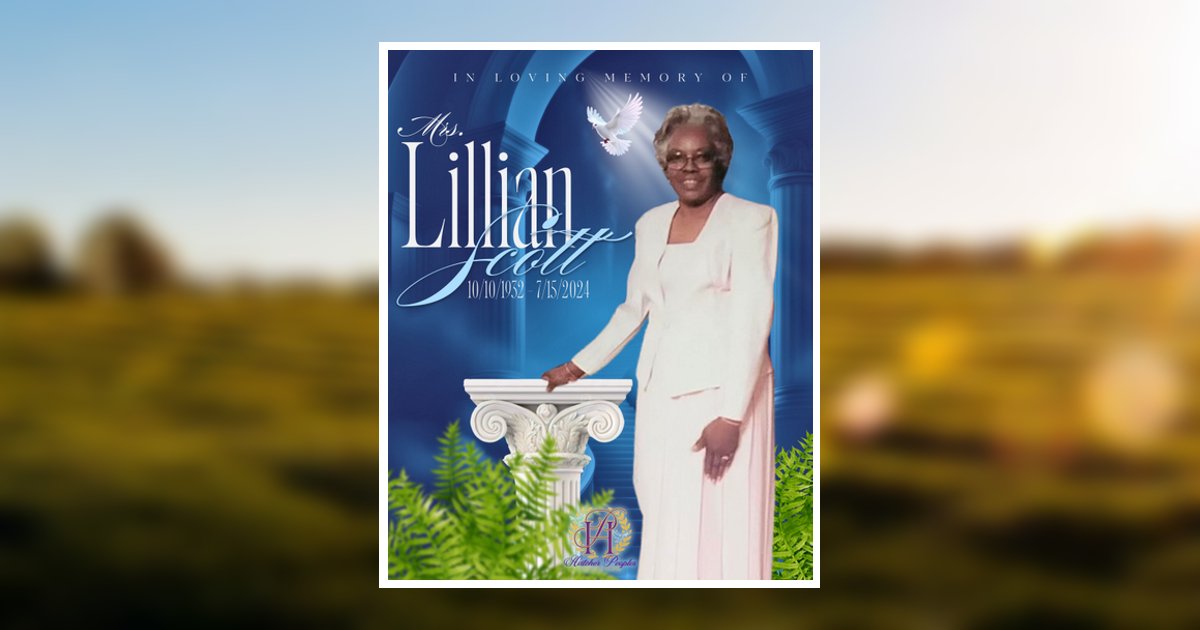 Lillian W Scott Obituary July 15, 2024 - Hatcher Peoples Funeral Home