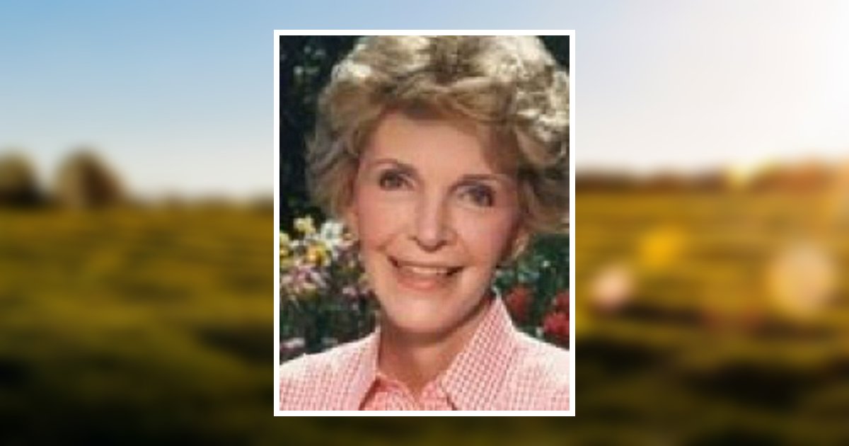 Nancy Reagan Obituary March 6, 2016 - McComas Family Funeral Homes