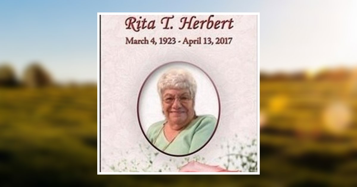 Rita T. Herbert Obituary April 13, 2017 - Mercadante Funeral Home & Chapel
