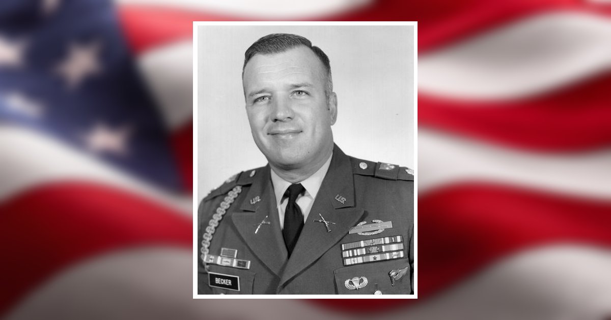 Colonel Ronald C. Becker Obituary 2023 - Wells Funeral Homes ...