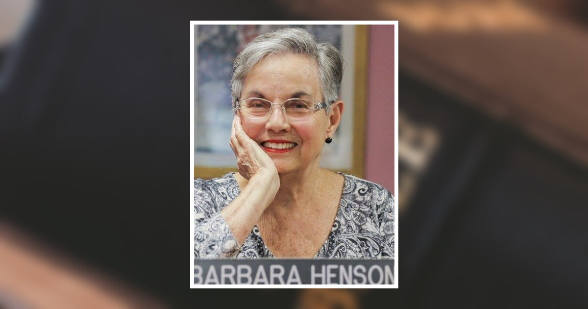 Barbara Henson Obituary March 18, 2022 - Webb & Stephens Funeral Homes
