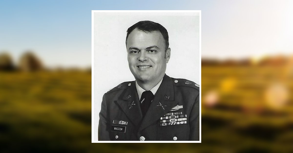 Colonel Charles Wascom Obituary May 31, 2020 - Bagnell & Son Funeral Home