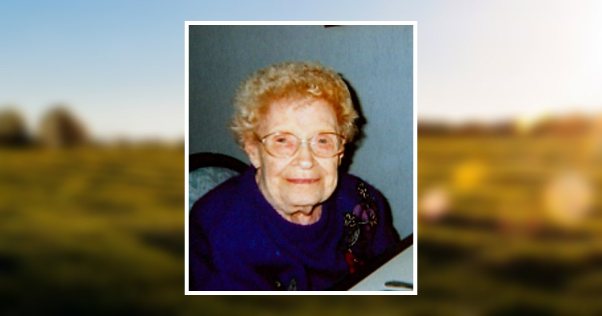 Alma Thompson Obituary August 23, 2009 - Cataldo Funeral Home