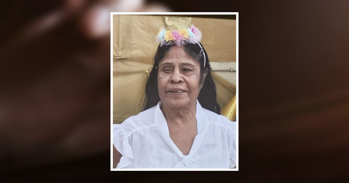 Alicia Bermejo Meza Garcia (70) Obituary April 23, 2024 - Bigham Mortuary