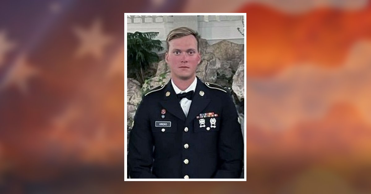 SGT. Josiah D. Hricko Obituary January 19, 2023 - Marcho, Sheldon, and ...