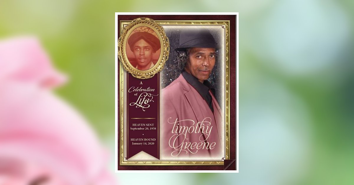 Timothy Greene Obituary January 14, 2020 - Forest Lawn