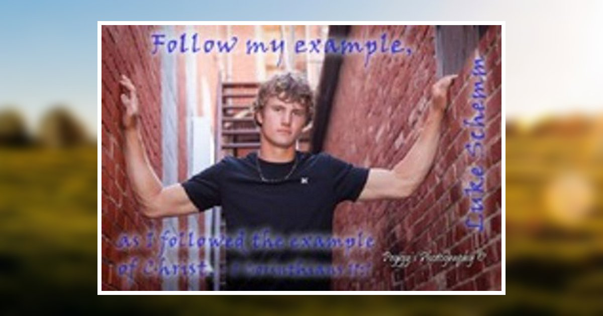 Luke Schemm Obituary November 4, 2015 - Koons-Russell Funeral Home