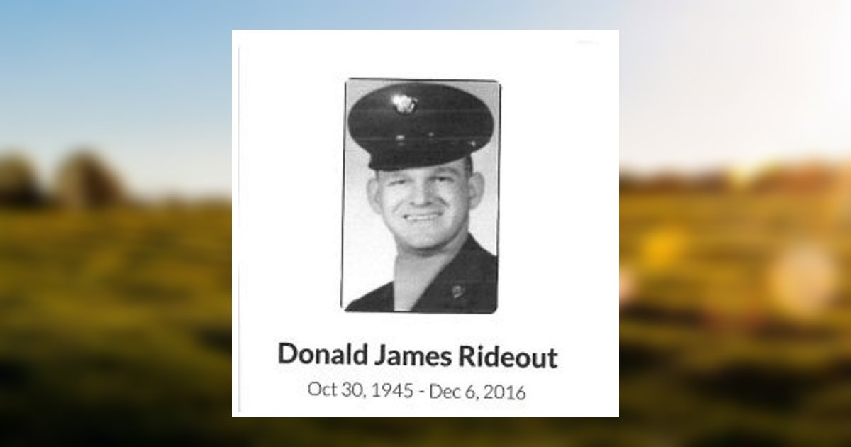 Donald Rideout Obituary December 6, 2016 - Davis Funeral Homes Rainbow ... Donald Rideout Obituary December 6, 2016 - Davis Funeral Homes Rainbow ...