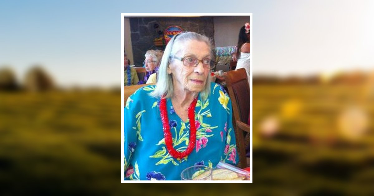Bettie Jean Schaefer Obituary October 17, 2015 - Rose City Cemetery and ...