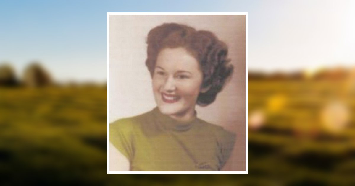 Hazel Cameron Obituary December 30, 2016 - Anders Rice Funeral Home ...