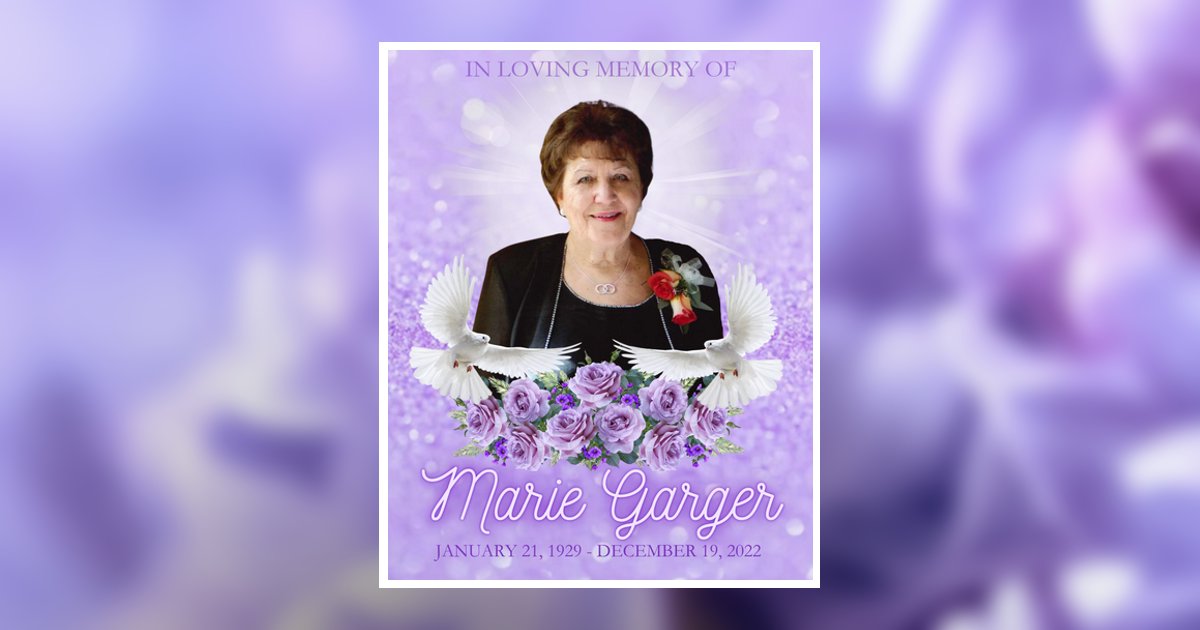 Marie C. Garger Obituary December 19, 2022 - Giddens Memorial Chapel