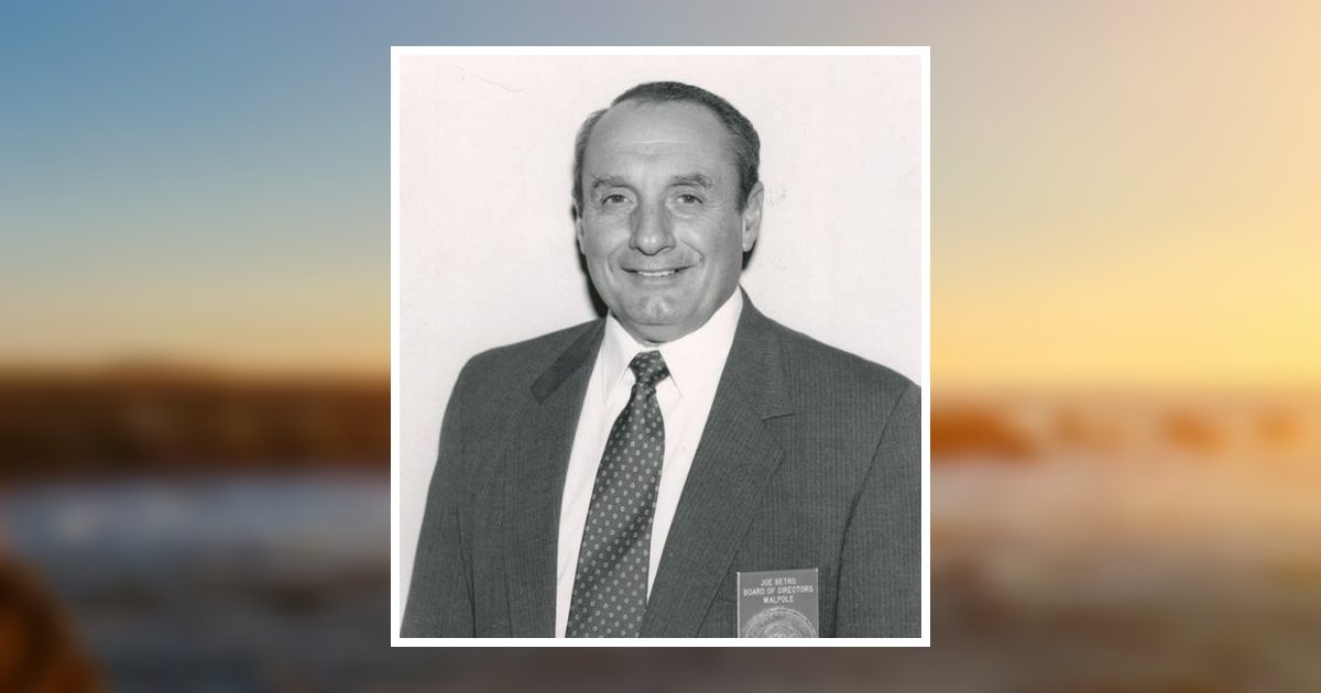 Joseph Betro Obituary January 27, 2023 - Delaney Funeral Home