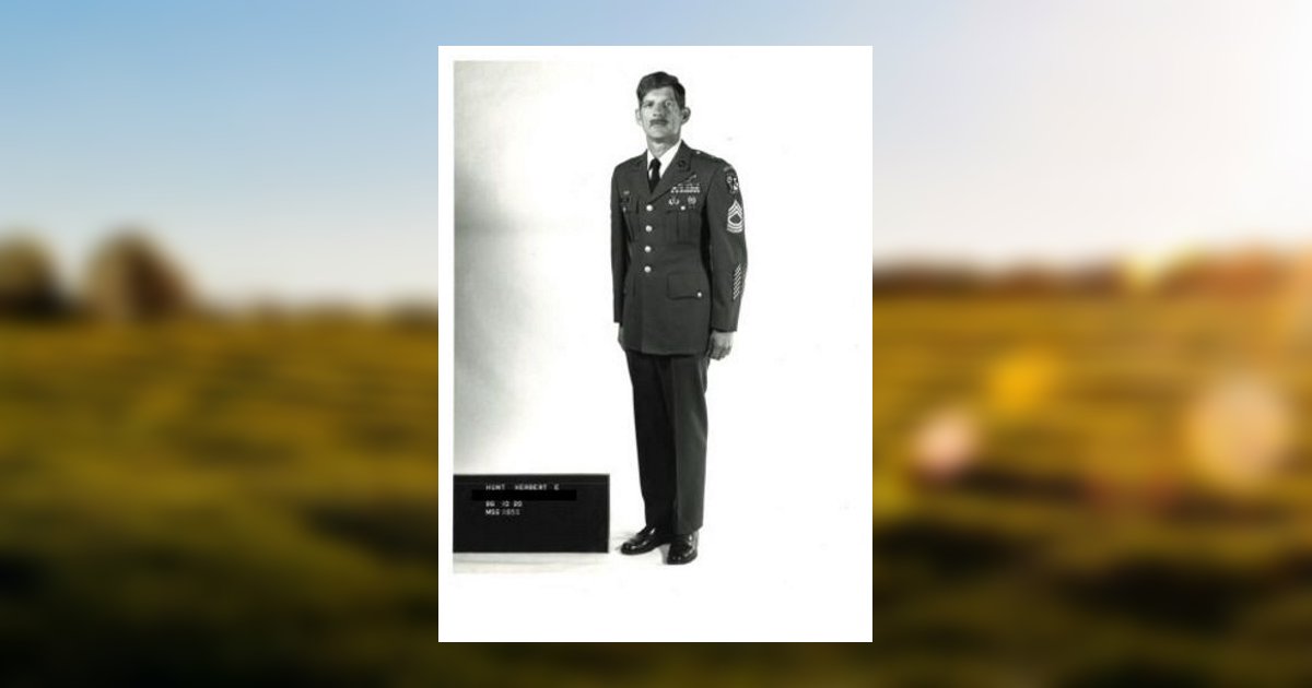 Herbert Hunt Obituary June 6, 2020 - Memorial Mortuaries and Cemeteries