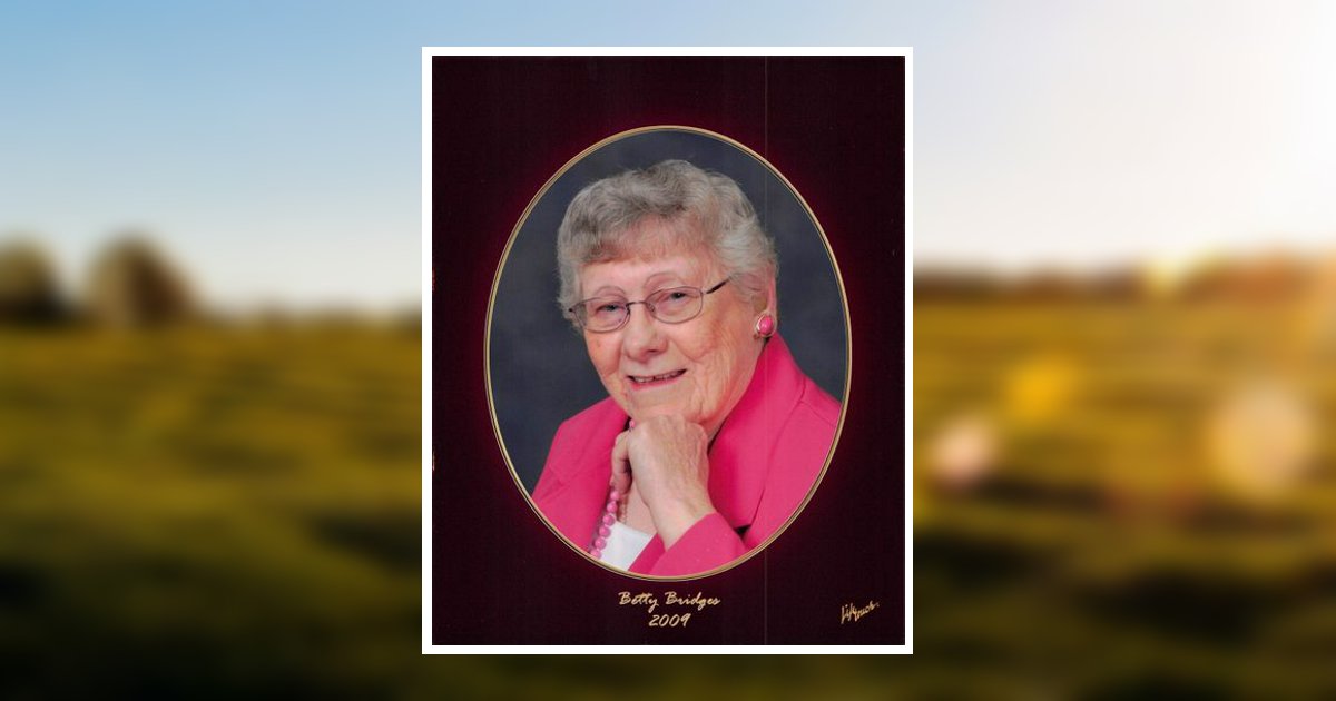 Betty Bridges Obituary October 14, 2020 - Edgington Funeral Home