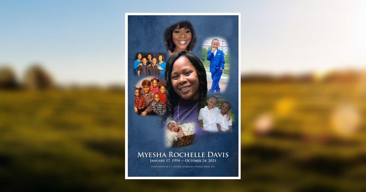 Myesha Davis Obituary October 24, 2021 - S.L. Booker