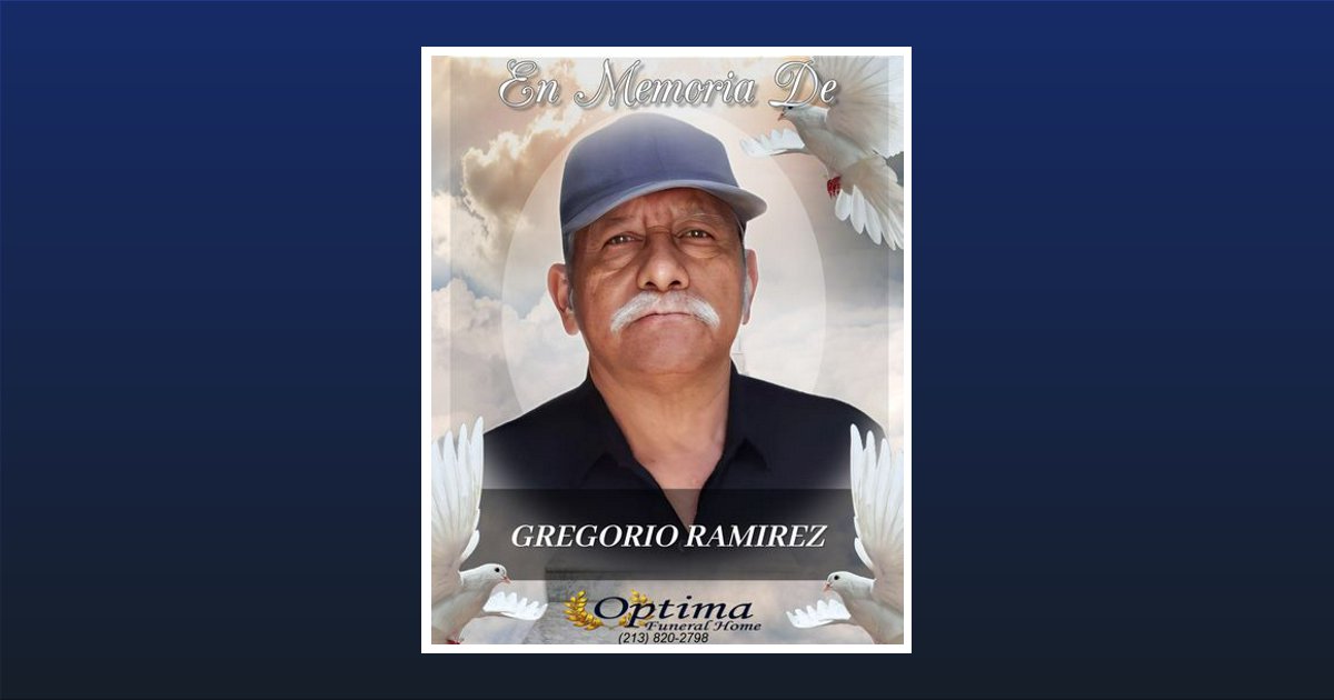Gregorio Ramirez Obituary 2024 - Optima Funeral Home