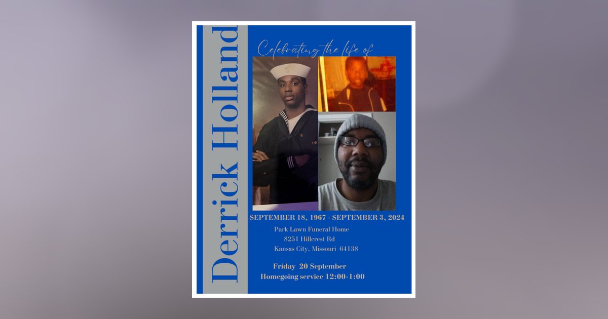 Derrick D Holland Obituary 2024 - Park Lawn Funeral Homes