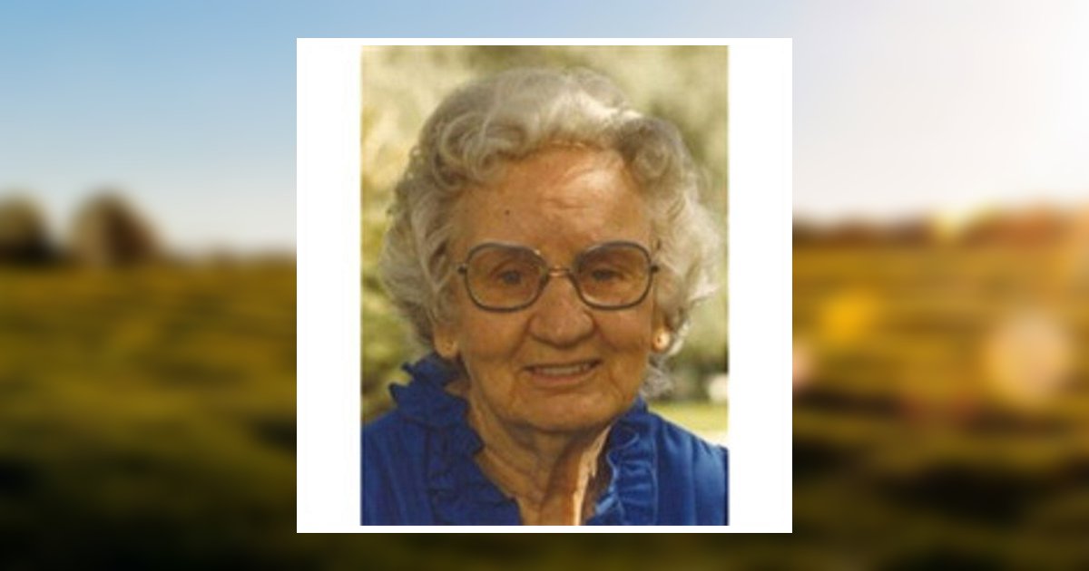 Lottie Marie Dustman Obituary February 9, 2002 - Nelson Funeral Home