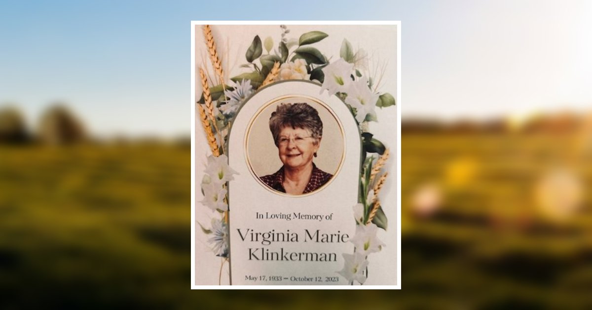 Virginia Marie Klinkerman Obituary October 12, 2023 - Alexander Gray ...