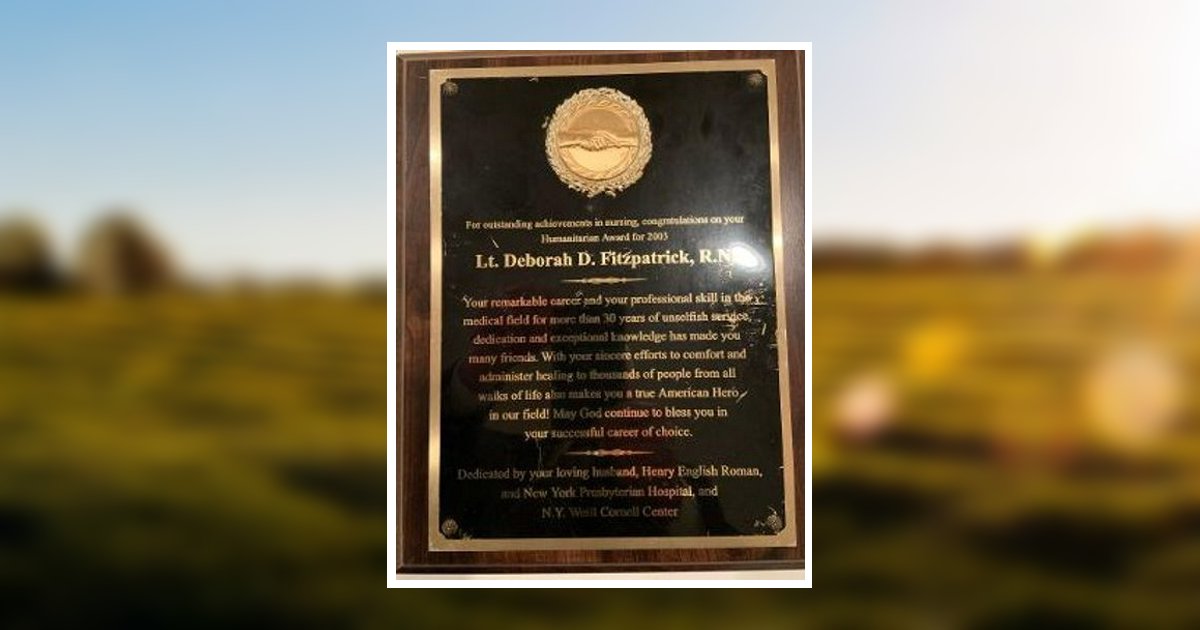 Deborah Fitzpatrick Obituary April 4, 2021 - Harris Funeral Home